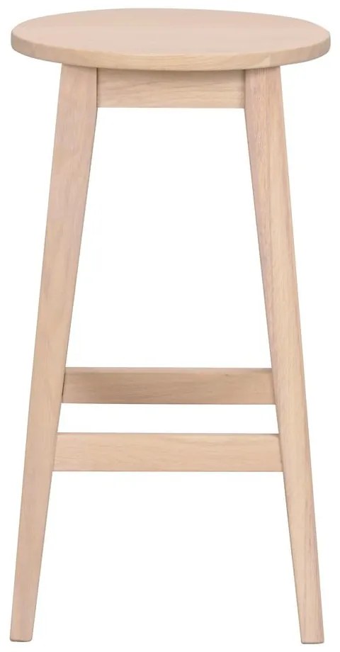 Barová stolička z dubového dřeva v přírodní barvě (výška sedáku 65 cm) Austin – Rowico