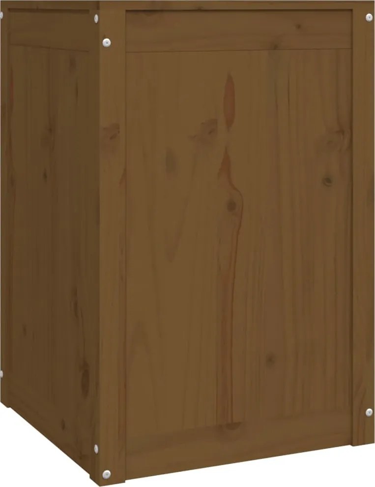 vidaXL Box na prádlo 44 x 44 x 66 cm masivní borové dřevo [823567] Barva: Bílá