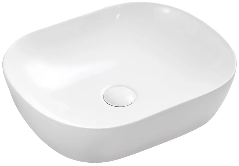 Mereo Mereo, Umyvadlo na desku bez přepadu, 465x375x115 mm, kulaté, keramické - pro zaslání balíkem, UC473812OP