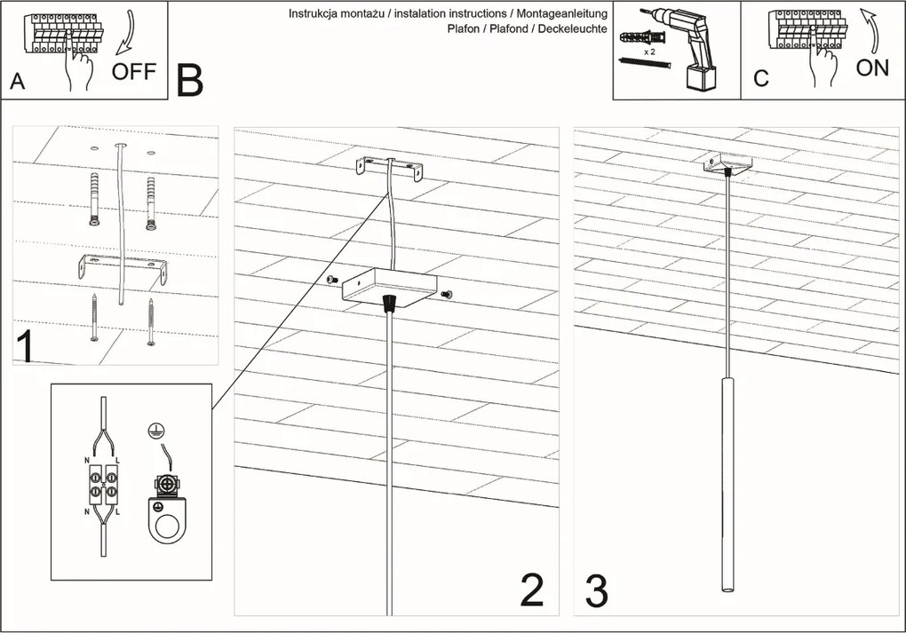 Sollux Lighting Závěsné svítidlo PASTELO 1 černé