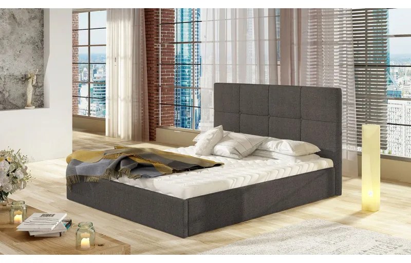 Čalouněná postel s úložným prostorem Atenso Duo, Rozměr postele: 140x200, Potah: Sawana 80