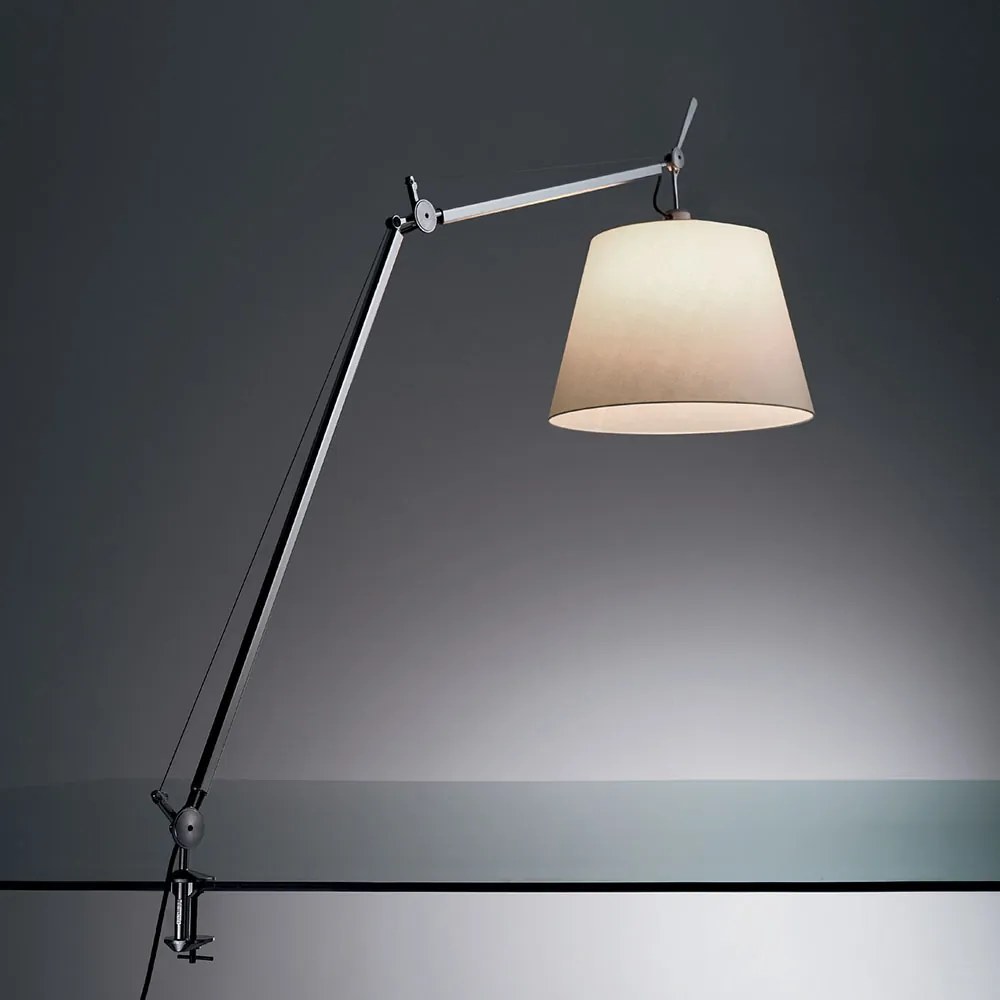 ARTEMIDE - Stolní lampa Tolomeo Mega Tavolo - stříbrná/pergamen 360 mm