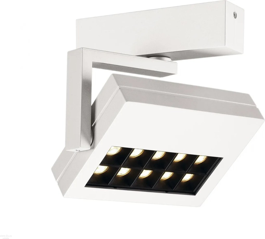 SLV Big White 147391 Profuno, bílý nastavitelný reflektor, 18W LED 3000K, šířka 15,5cm