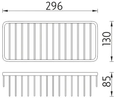 Nimco Drátěná polička - BO 313N-26