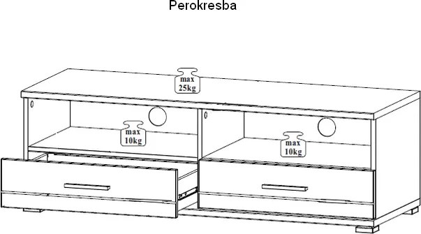 Obývací stěna Ultra, s osvětlením