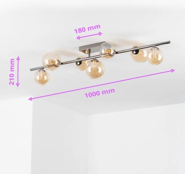 Brilagi - LED Přisazený lustr MILLA 7xG9/3W/230V lesklý chrom/zlatá