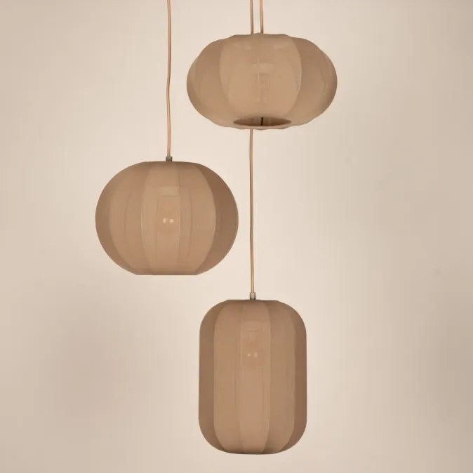 Závěsné svítidlo Yapan Dark Taupe Trio