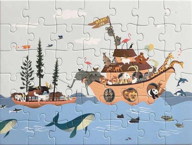 Dětské puzzle Noah´s Ark 42 dílků ViSSEVASSE