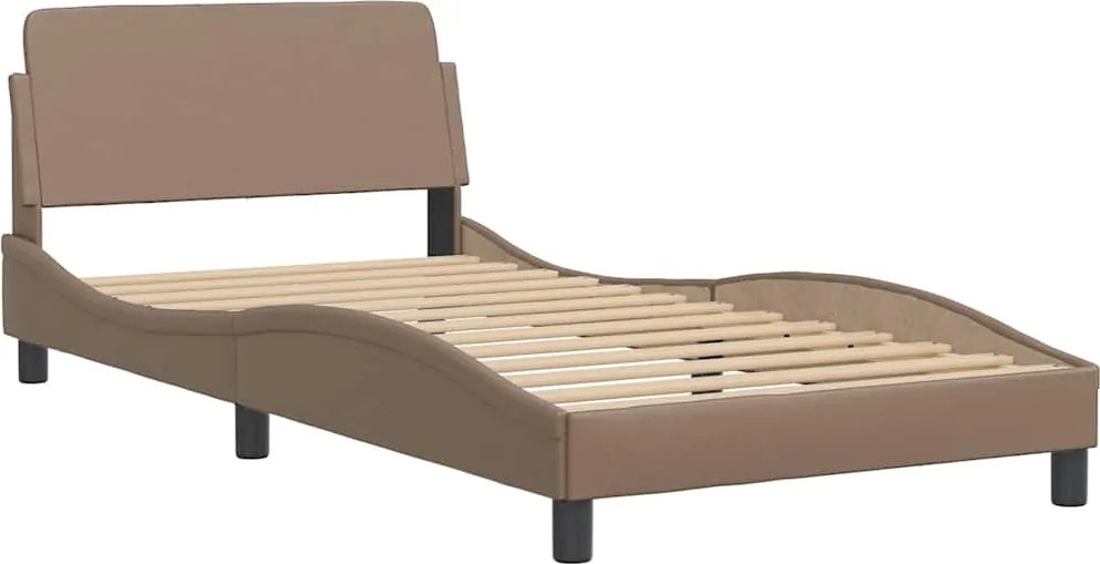 Rám postele Viana bez matrace cappuccino 100x200 cm umělá kůže 3208079