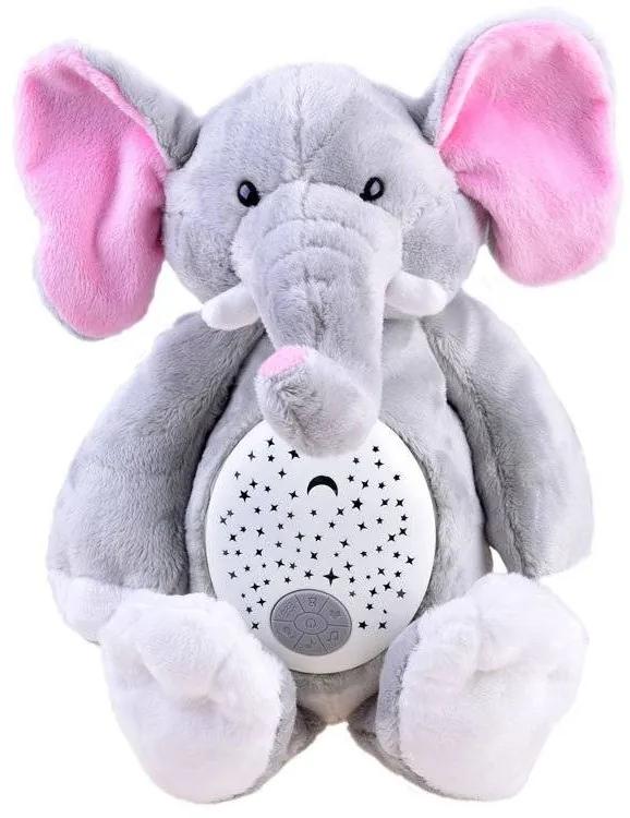Plyšový projektor Elephant, hrací skříňka, slon ZA3419