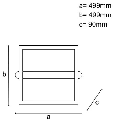 LED Stmívatelné stropní svítidlo LED/60W/230V 3000-6500K + dálkové ovládání
