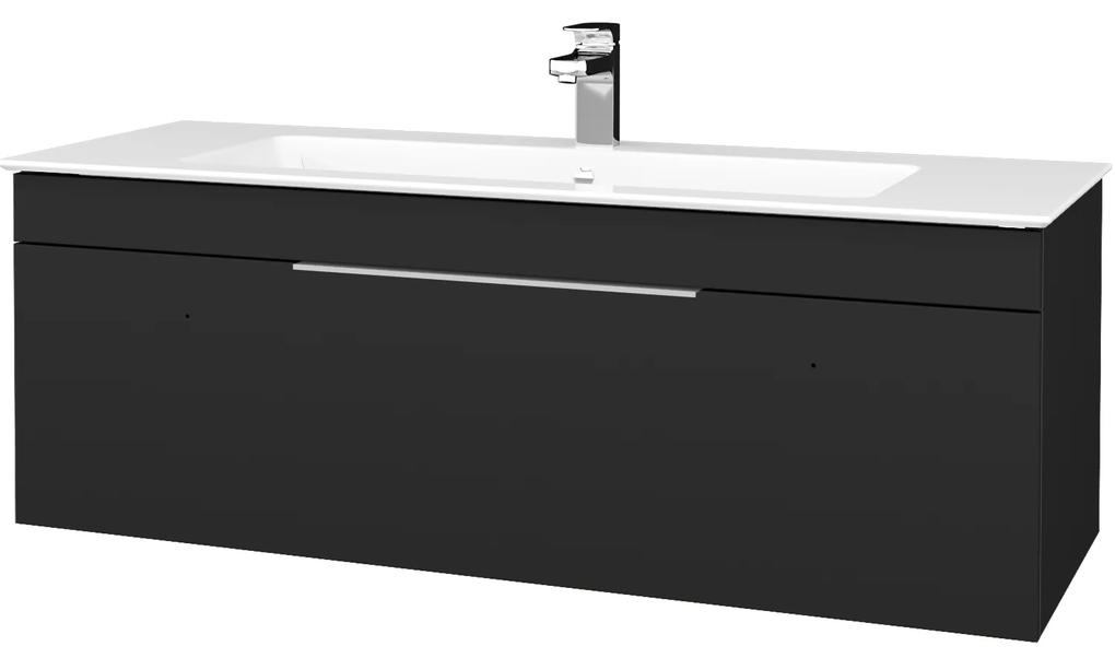 Dřevojas Koupelnová skříň ASTON SZZ 120 Varianta: N01 Bílá lesk / Úchytka T01 / D01 Beton
