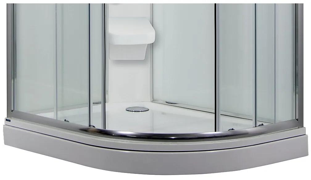 Arttec - Masážní sprchový box SIRIUS model 5 čirý levý