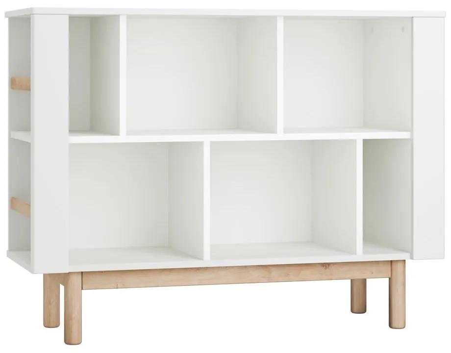 Bílá dětská knihovna 120x40 cm Miloo – Pinio