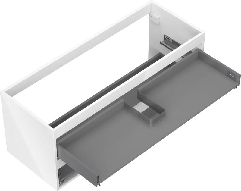 Mexen Box-A korpus skříňky pod umyvadlo 120 cm, 2 zásuvky, bílý lesk - 91AX0-1200-470-2-00
