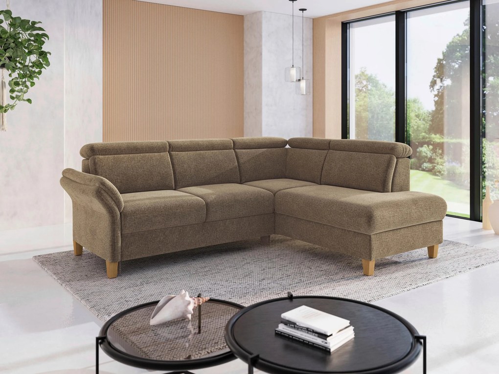 XXXLutz ROHOVÁ SEDAČKA, textil, světle hnědá Sit & More - Sedací soupravy - 00014402575F