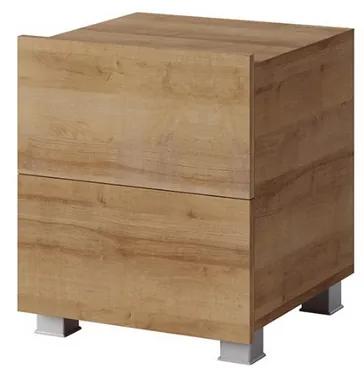 Noční stolek CALABRINI, 40x45x40, dub zlatý