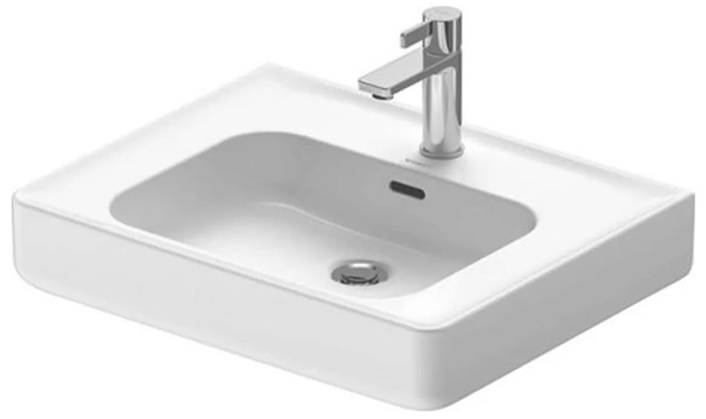Duravit Soleil by Starck - Umyvadlo 60x48 cm, s přepadem, otvor pro baterii, bílá 2376600000