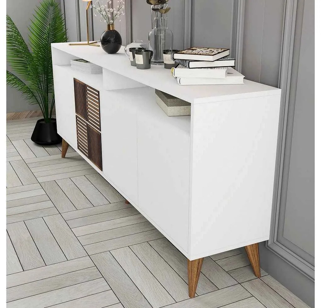 Designová komoda Cadelaria 180 cm bílá