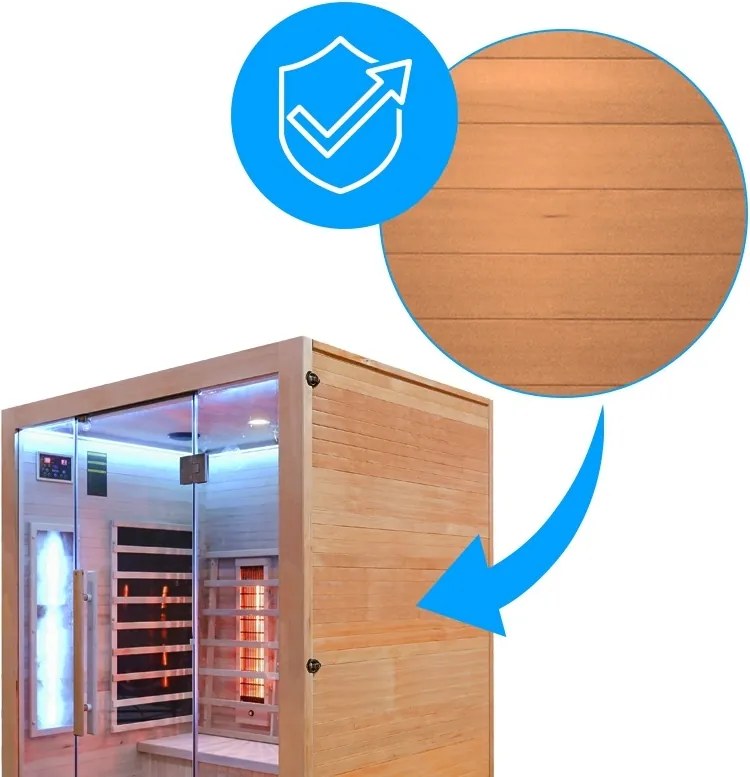 BPS-koupelny Infrasauna Relax HYD-2911 150x120, 3-4 osoby