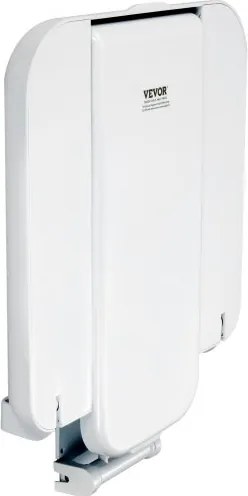 skládací ABS sprchové sedátko 39,9 × 42,4 cm nástěnná sprchová lavice 199,6 kg