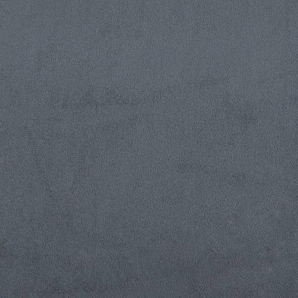 vidaXL 2místná pohovka 140 cm samet [359208] Barva: Tmavě šedá