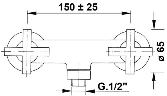 Sapho - Sprchová baterie AXIA lesklý chrom