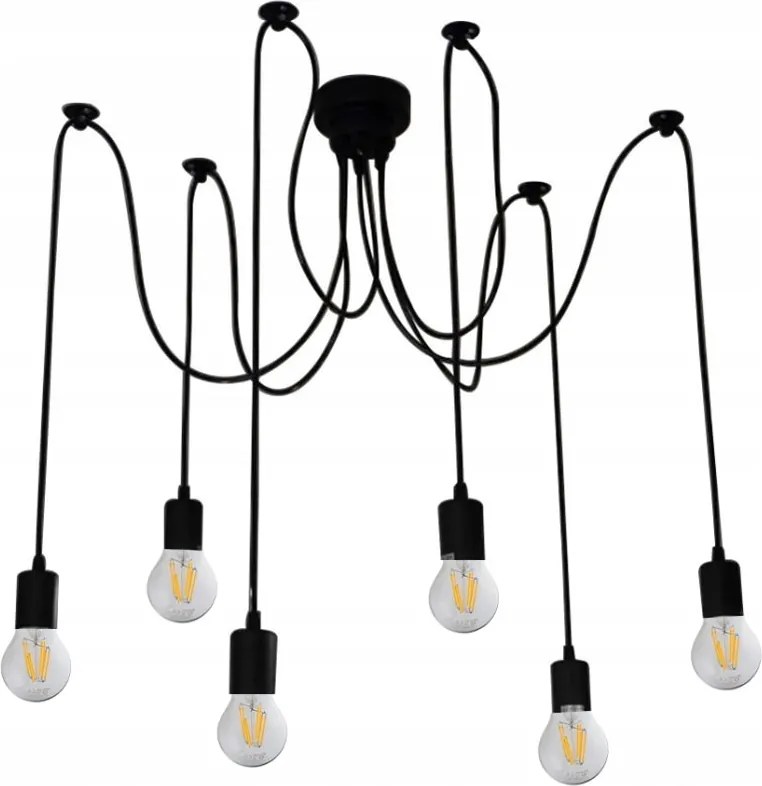 Závěsná Lampa Retro & Loft E27 Led Pavouk