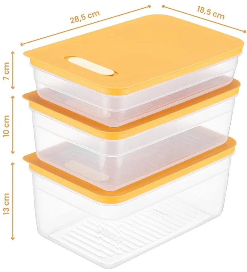 Potravinové krabičky v sadě 3 ks – Hermia