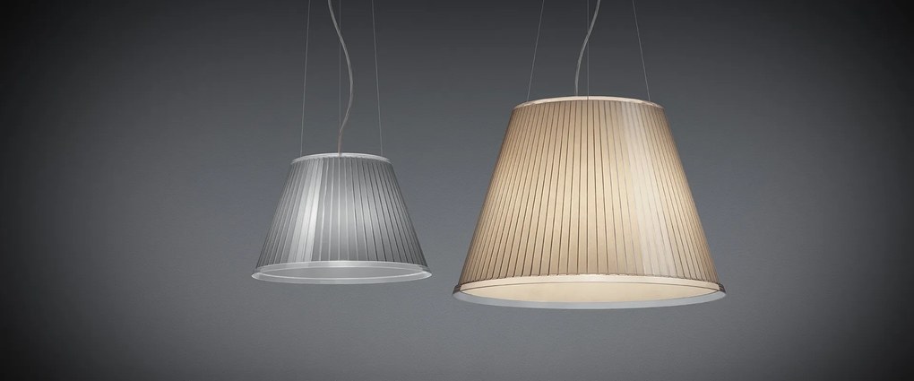 Artemide Choose sospensione, závěsné designové svítidlo se stínítkem z pergamenu, 1x100W E27, prům. 35,8cm