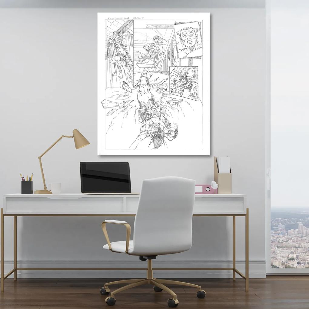 Gario Obraz na plátně Komiks Duel - Saqman Rozměry: 40 x 60 cm