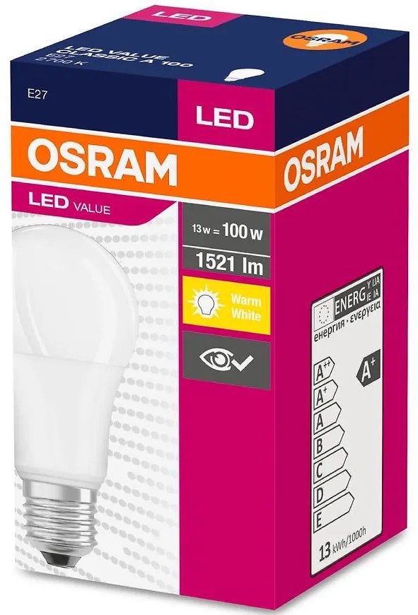 Žárovka LED 14,5W/827 E27 Value Cl A 100 Fr