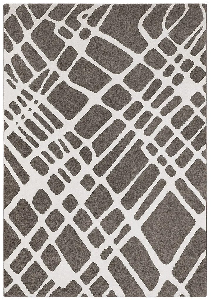 Koberce Breno Kusový koberec CREATIVE 07/BWB, Hnědá, Vícebarevné, 140 x 200 cm