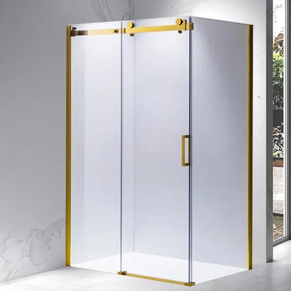 BPS-koupelny Obdélníkový sprchový kout HYD-OK15 110x90 zlatý/transparent