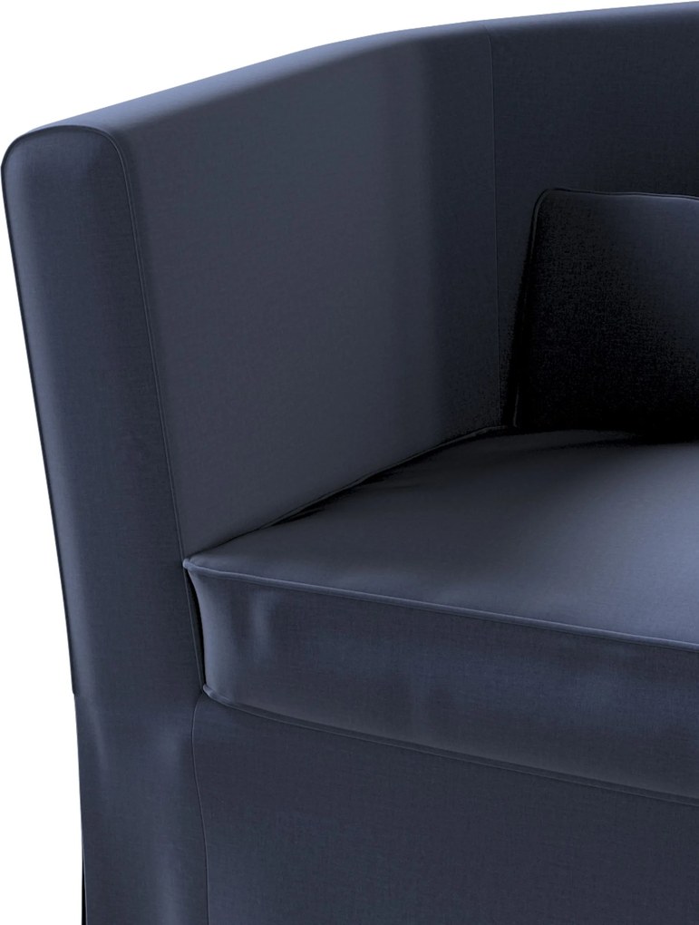 Potah na křeslo IKEA Ektorp Tullsta barva tmavě modrá látka sametová