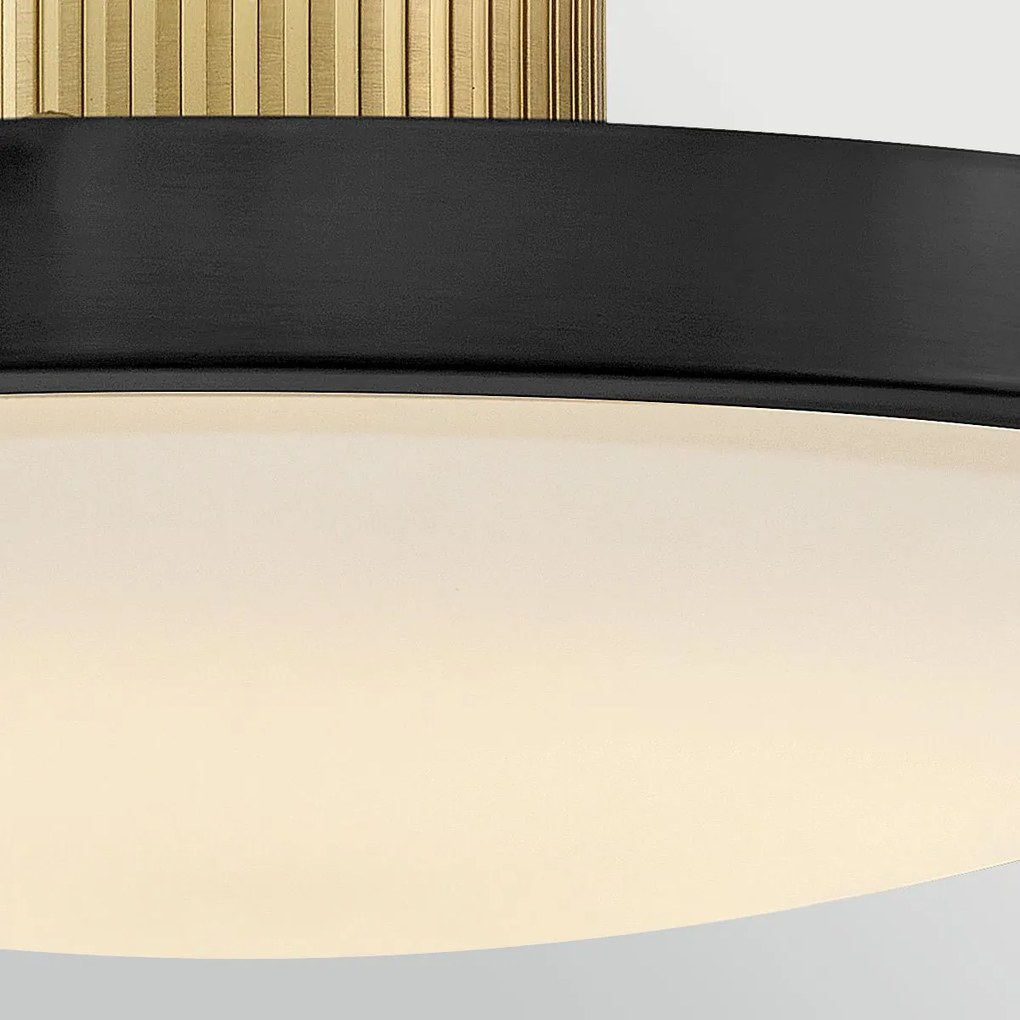 Stropní LED světlo Elstead Kieran 32W černá, mosaz 36 cm