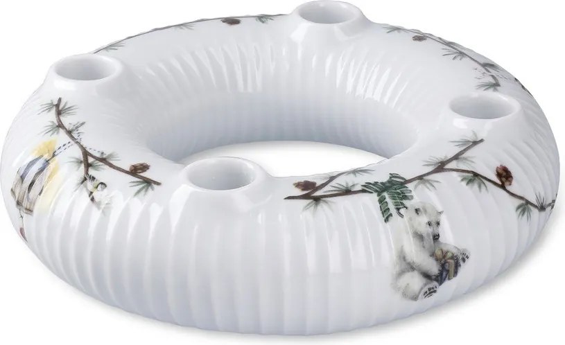 Porcelánový adventní svícen s vánočním motivem Hammershøi Christmas – Kähler Design
