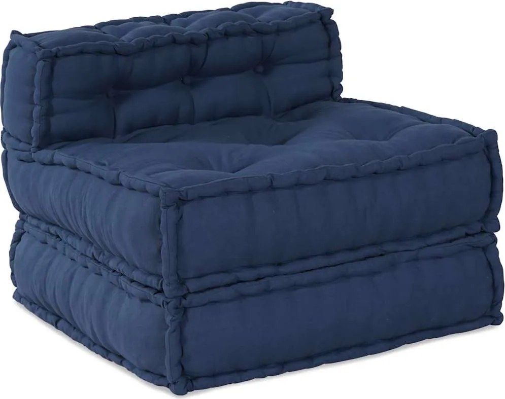 Modulová pohovka Textil Indigo 210 x 140 x 56 cm 3315089