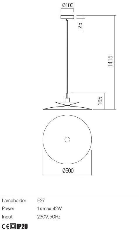 Redo Designové závěsné svítidlo GUNNAR, ø50cm Barva: Bílá