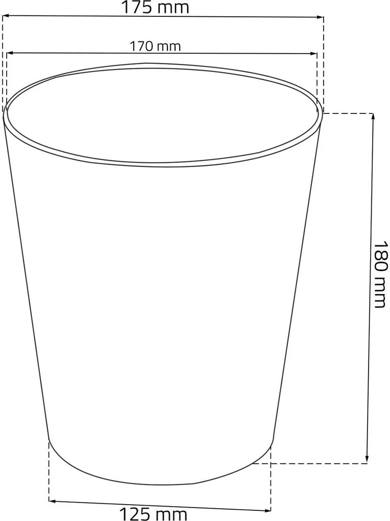 Prosperplast NATURO Květináč s krajkou 17,5 cm, broskev DNAT175