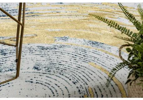 koberec EMERALD výhradní 1024 glamour, stylový abstrakce modrý / zlato velikost 120x170 cm | krásné koberce cz