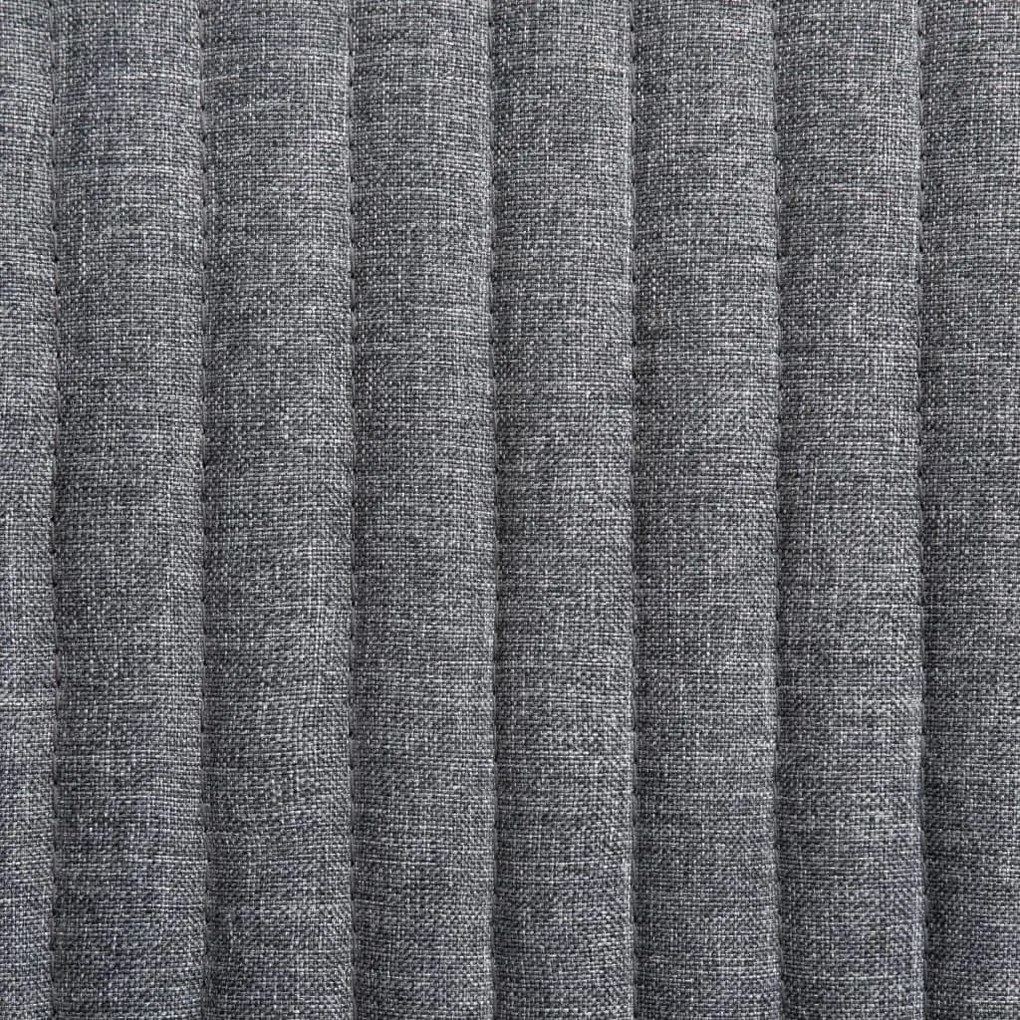 Jídelní židle 2 ks tmavě šedé textil 249808