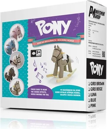 Milly Mally Houpací koník s melodií Pony Gray Dot