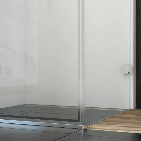 Ravak - Sprchové dveře dvoudílné Brilliant BSD2-100 A levé - chrom, transparentní sklo