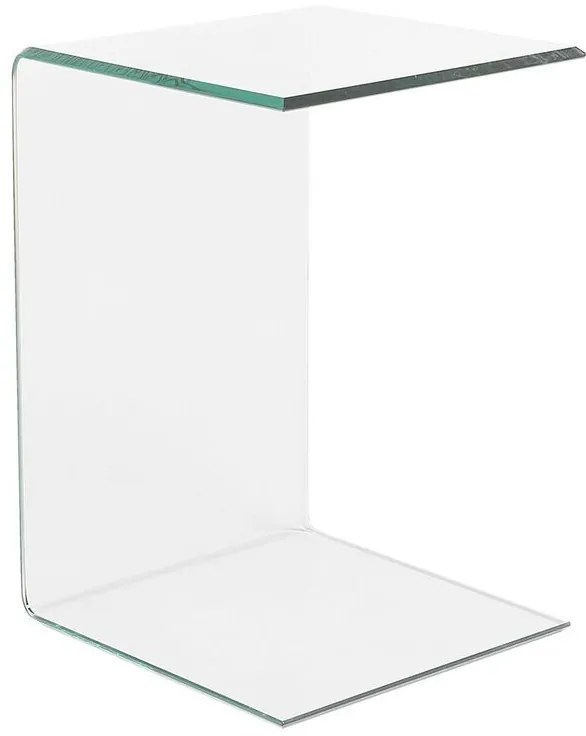 Průhledný skleněný stolek LOURDES Beliani