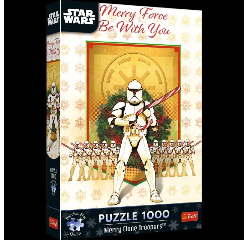 Trefl Puzzle Premium Plus: Star Wars - Veselá klonová jednotka 1000 dílků 48x68,3cm v krabici 27x40x6cm