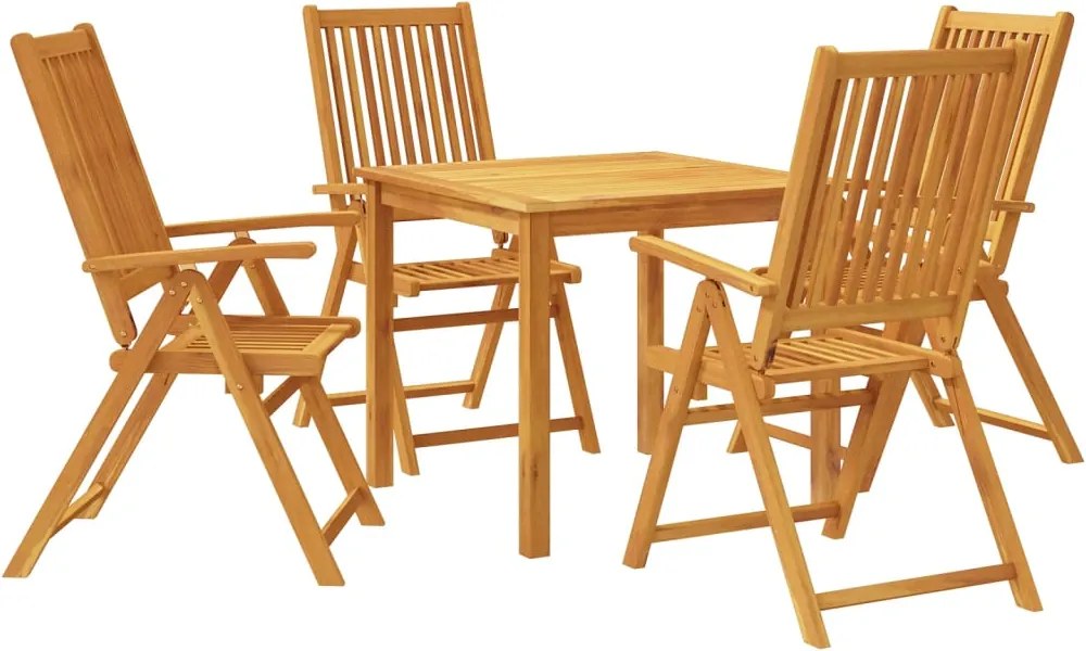 5dílný zahradní jídelní set 85x85x74 cm masivní akáciové dřevo 3295261