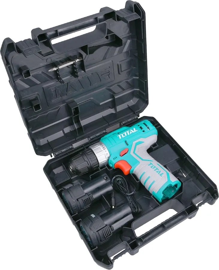 Vrtací šroubovák AKU, 12 V Li - ion (2x), 1500 mAh TOTAL TDLI1232
