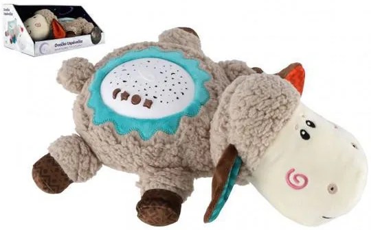 Teddies Ovečka uspávačka/usínáček projektor plyš/plast 35x22cm se zvukem a světlem