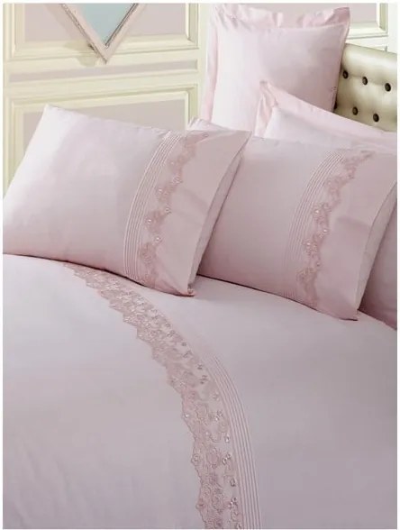 Povlečení s prostěradlem na dvoulůžko Brode, 200 x 220 cm